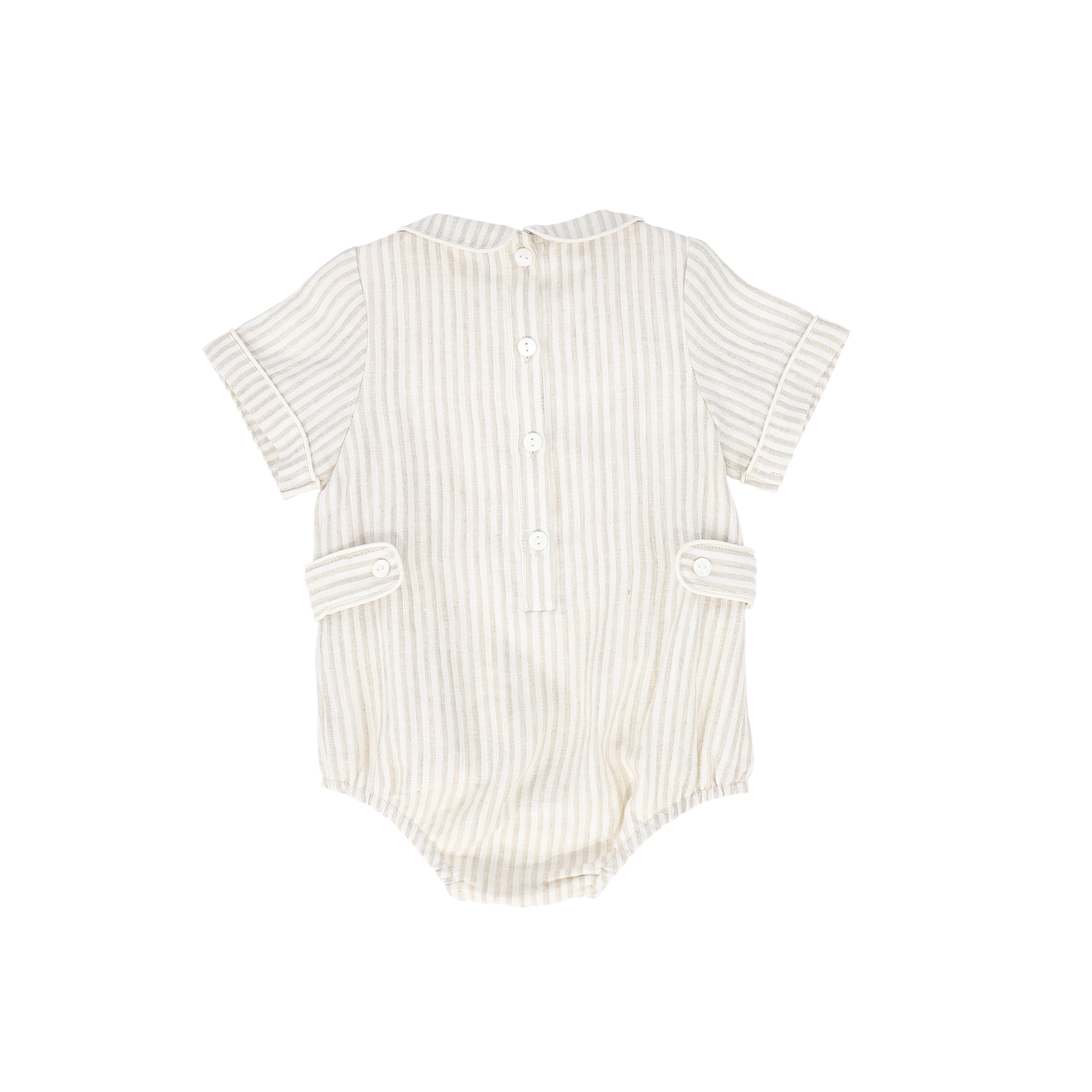 Le Bourdon Linen pleat romper – Flying Colors