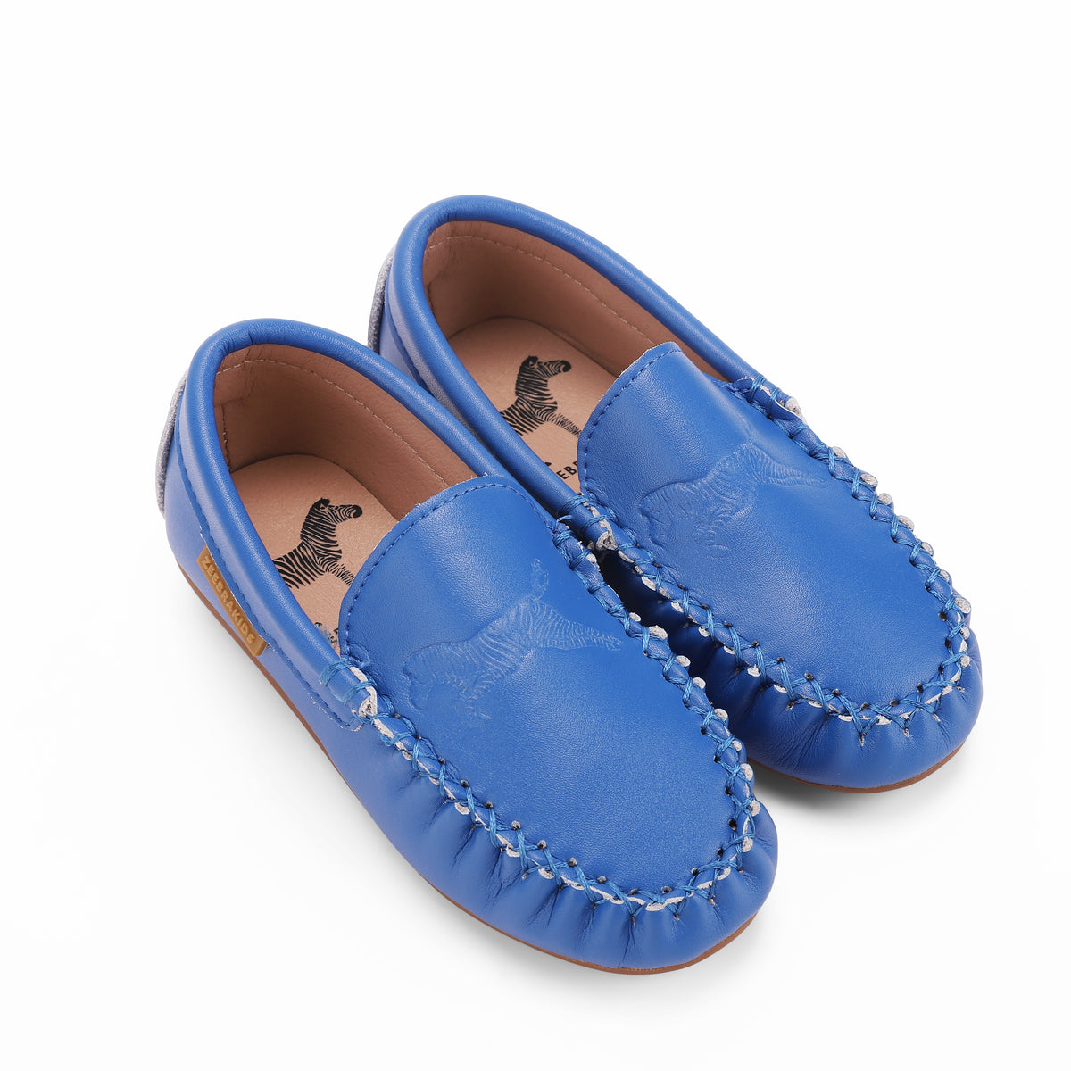 Cobalt Blue Embossed Moccasin by Zeebra– Flying Colors