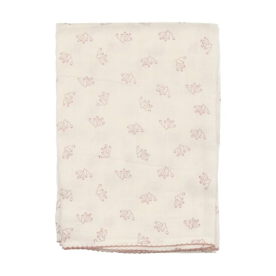 Branches white/pink muslin swaddle by Lilette– Flying Colors